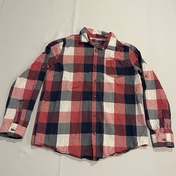 Arizona Jean Company | Shirts & Tops | Yl Husky Arizona Button Down Red White And Blue Plaid ...